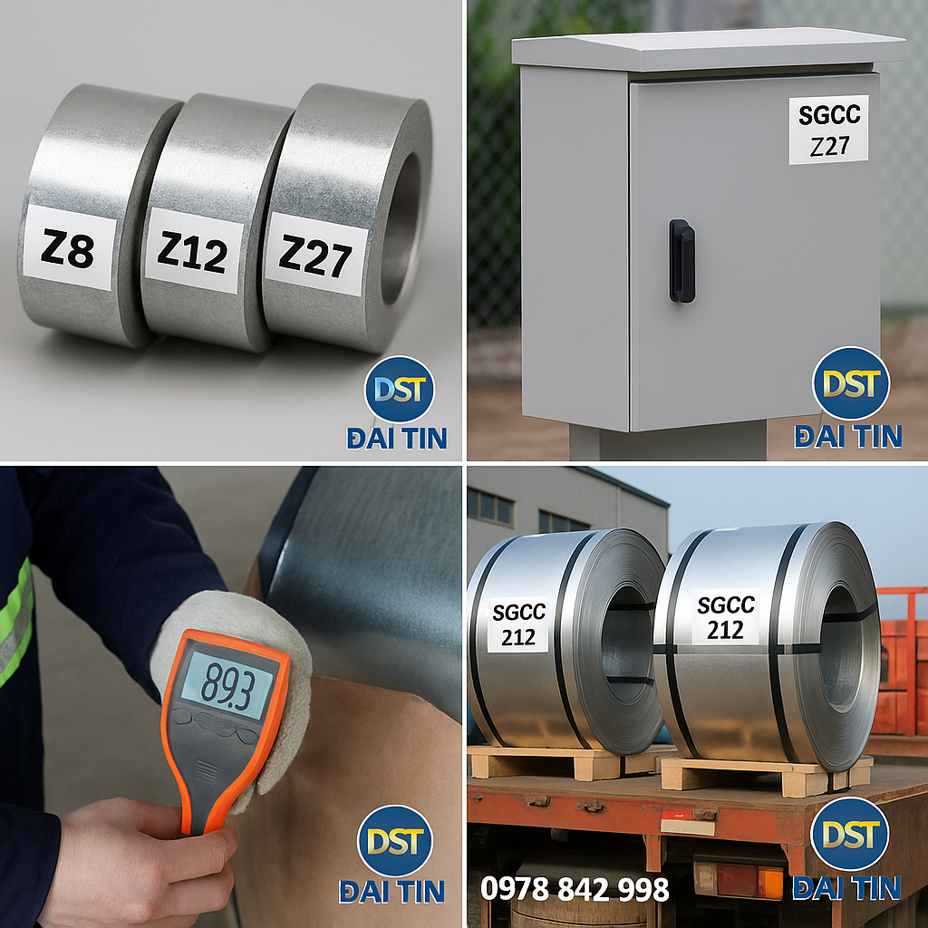 Phân biệt lớp mạ SGCC Z8, Z12, Z18, Z27 – chọn đúng đỡ tốn hàng trăm triệu